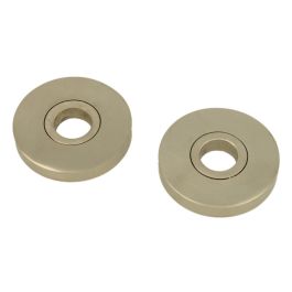 Stel ronde rozetten verdekt mat nikkel »Retro-Deurbeslag